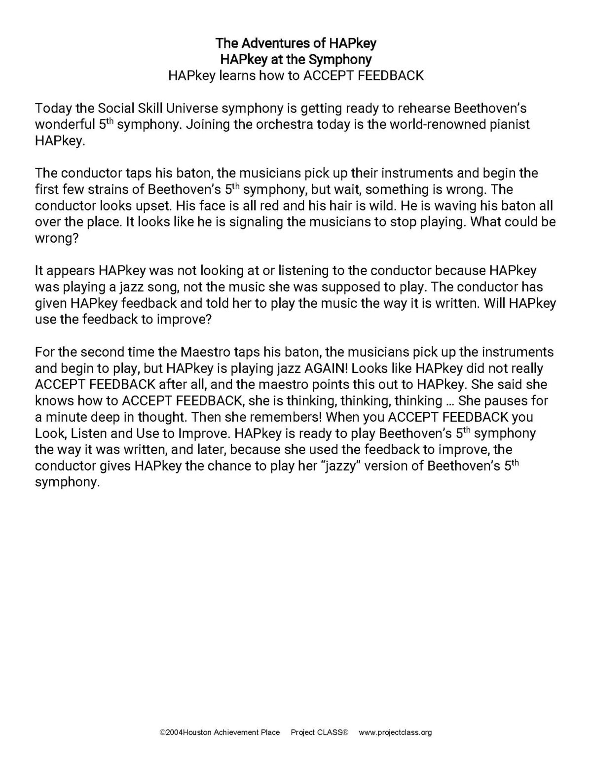 Accept Feedback - Project CLASS