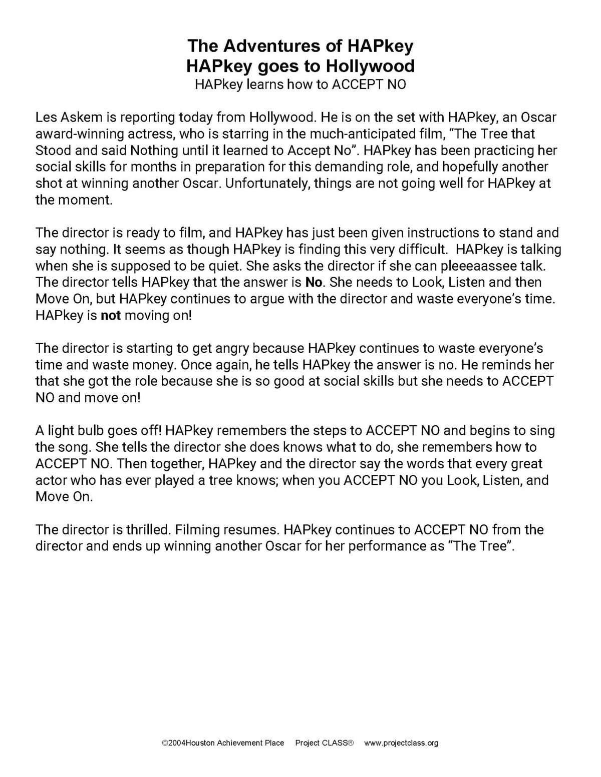 Accept No - Project CLASS